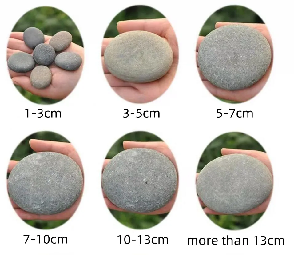 Big Flat Pebble Round Pebble Stone For Painting Diy Decoration - Buy ...