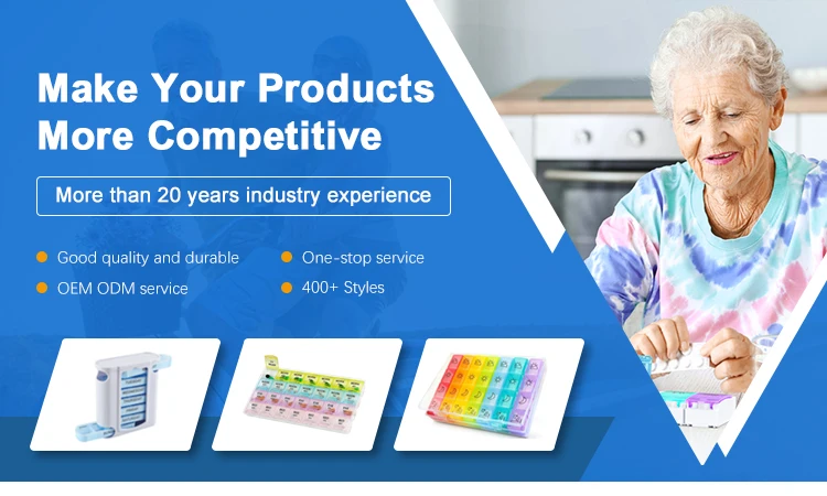 2024 Eco Friendly 28 Days 4 Week Monthly Medication Pill Box Custom ...