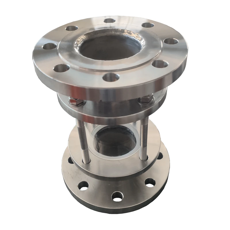 Water Flow Indicator Flange Sight Glass - SS304/SS316L