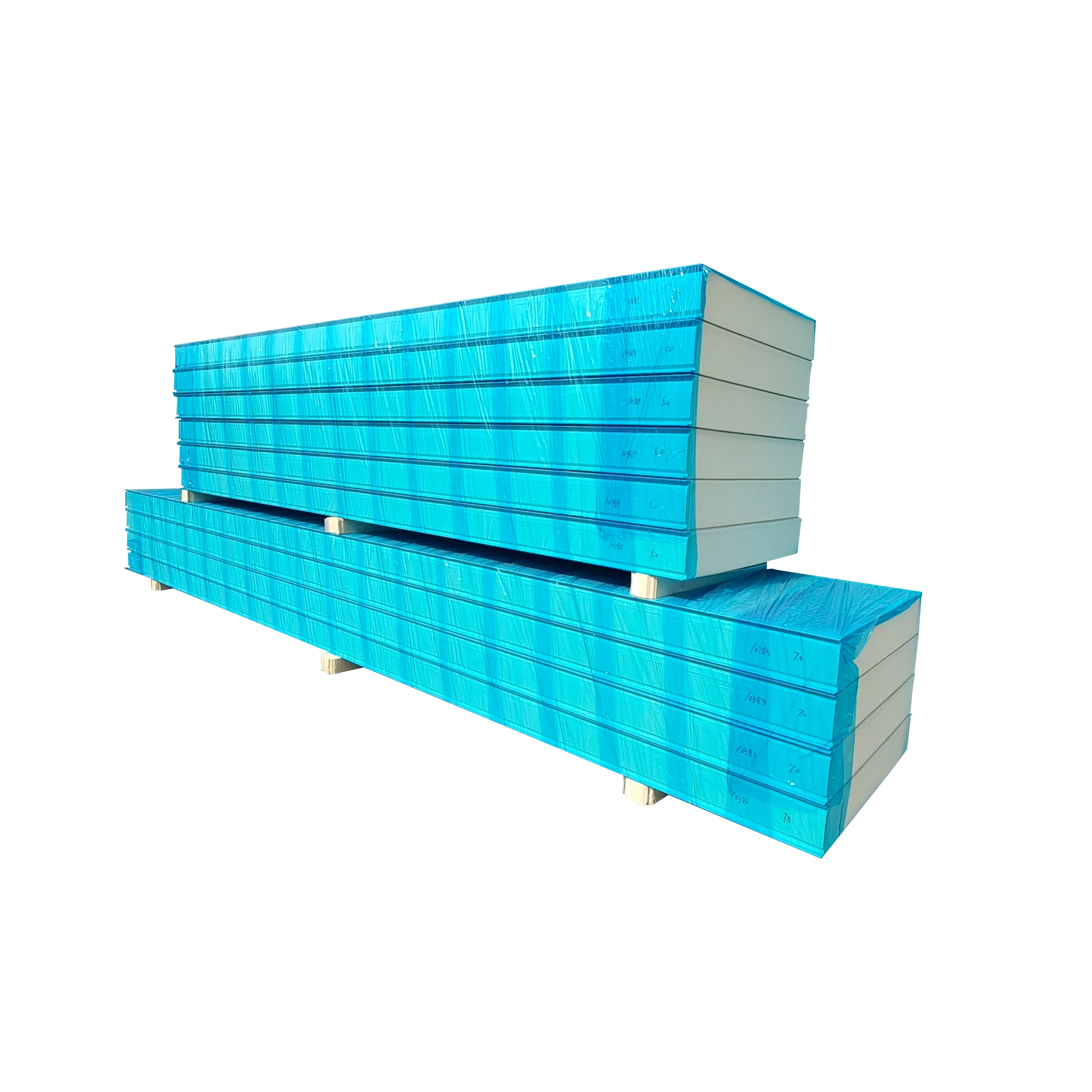 Two Layers Of Steel Laminated Polyurethane Foam Sandwich Board Flame ...