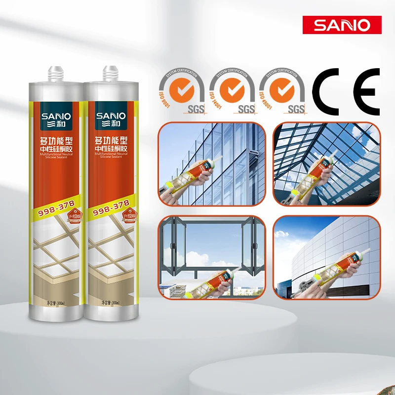 Sanvo Ex998 White Waterproof Weatherproof Adhesive Silicone Sealant Clear Color For Roof Curtain ...