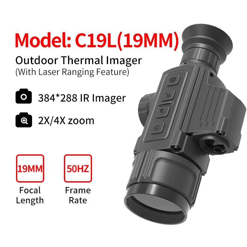 640*512 Monocular Hunting Cooled Thermal Imager Laser Range Thermal ...