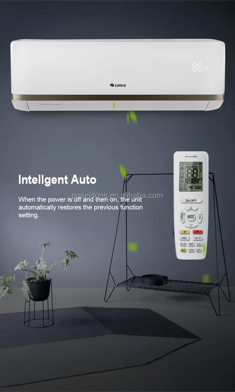Gree Smart Split Air Conditioner 9000Btu 12000Btu 18000Btu Ductless AC ...