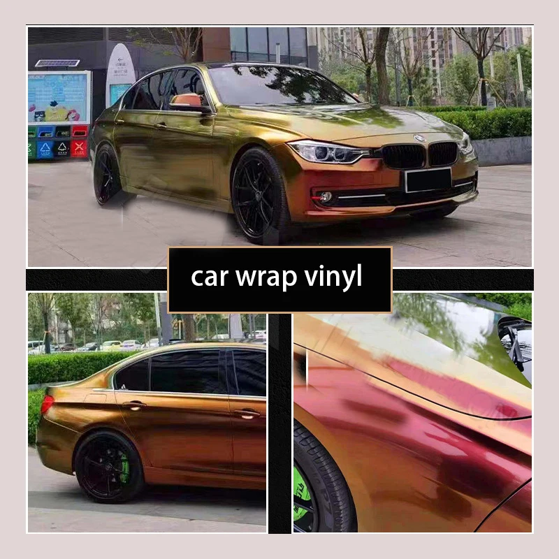 Car Wrapping Film Pvc Chameleon Purple Blue Vinyl Car Wrap 18m Car Body ...