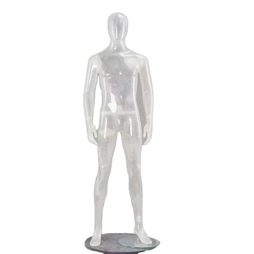 Male Mannequin Transparent High-end Fiberglass Full-body Clear Dummy ...