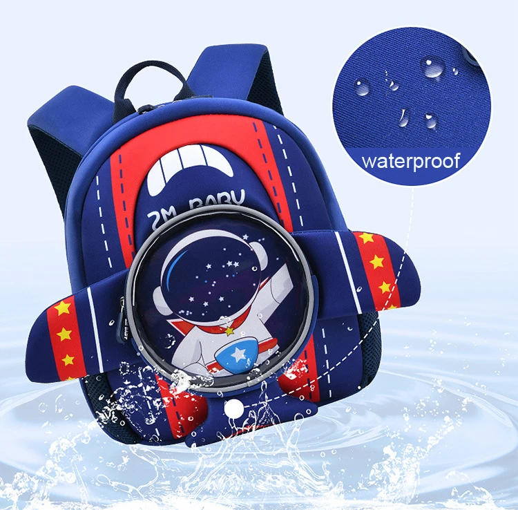Custom Cartoon Kids Backpack Cool Airplane School Bag For Kindergarten ...