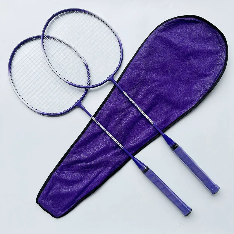 Portable Badminton Rackets Set Two Racquets With Carry Bag And ...