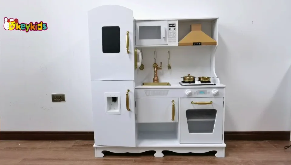 New Design Pretend Play Toys Wooden Red Play Kitchen For Children ...