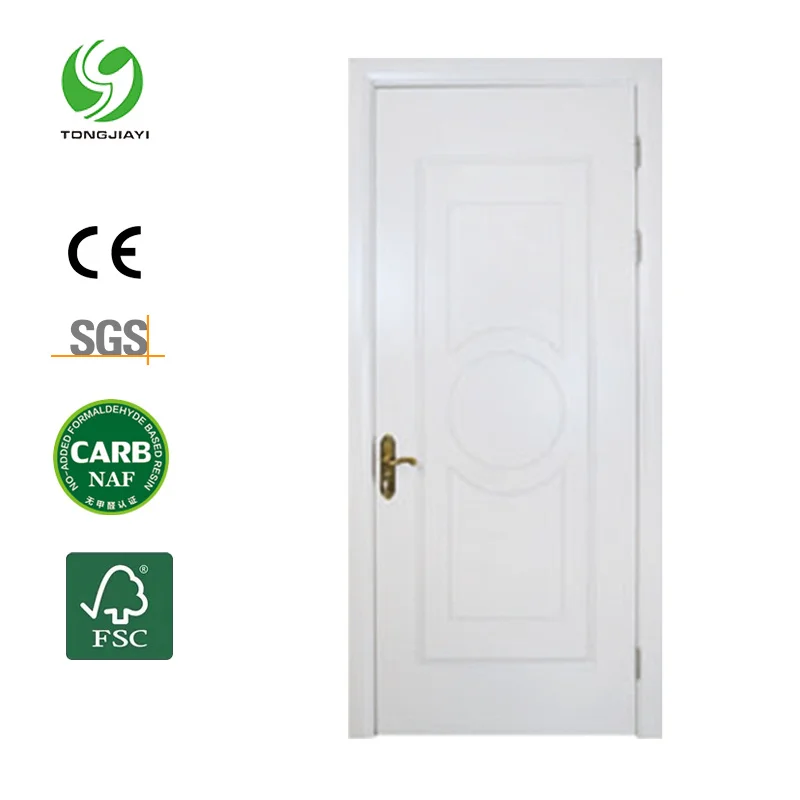 Mechanical Joints Solid Core Slab Door Flat Finished Wooden Interior ...
