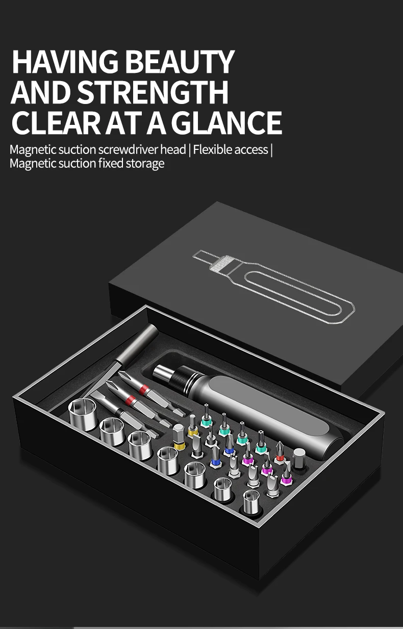 8 In 1 Ratchet Screwdriver Set Precision Multifunctional Screw Driver ...