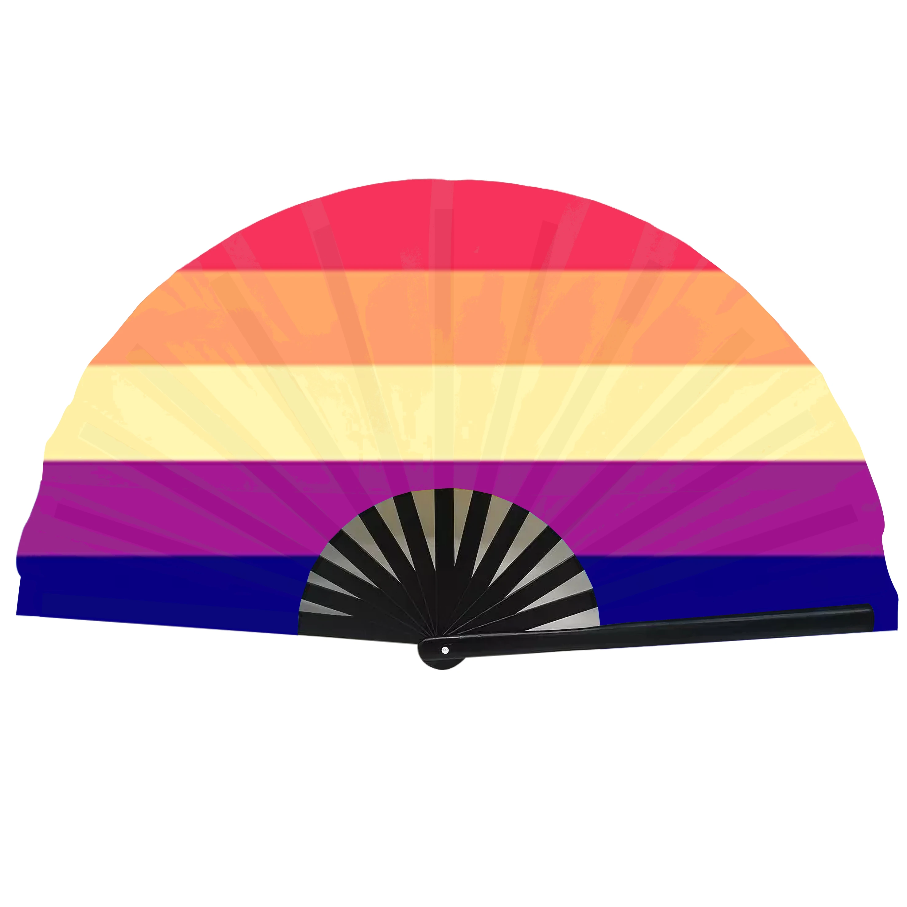 LGBT Custom Printing - Durable Rainbow Folding Hand Fans