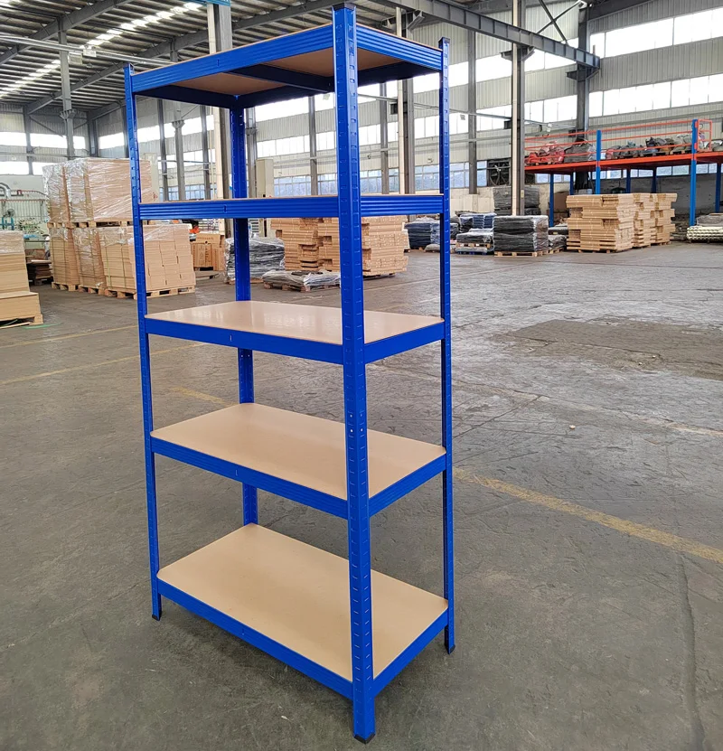 Blue/black Slotted Angle Boltless Shelving Steel Metal Boltless ...