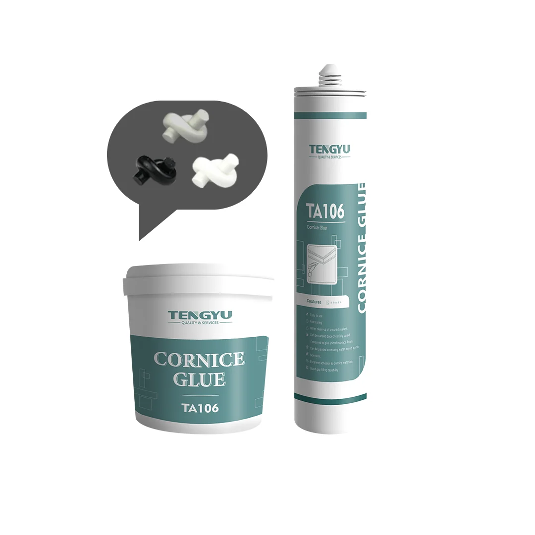 Water based white 280ml cornice adhesive glue for ceiling cornice gypsum moulding cornice