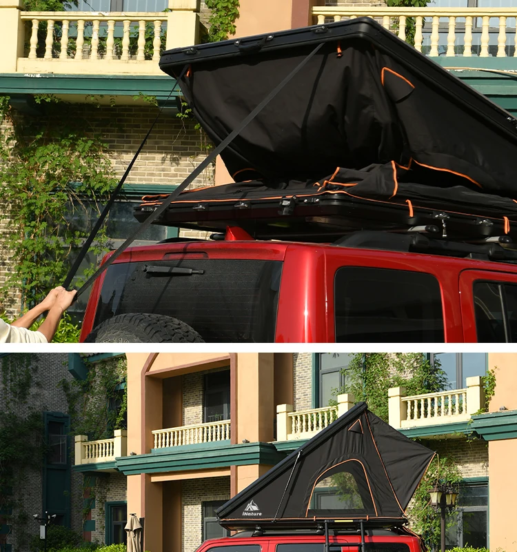 Inature Easy Assembly Camping Roof Tent Hard Shell Tank 300 Roof Tent ...