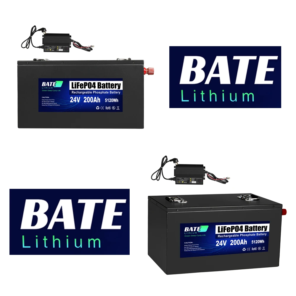 Bat 24v200ah Phosphate Battery Lifepo4 Battery Pack Lifepo4 Bms 24v 8s ...