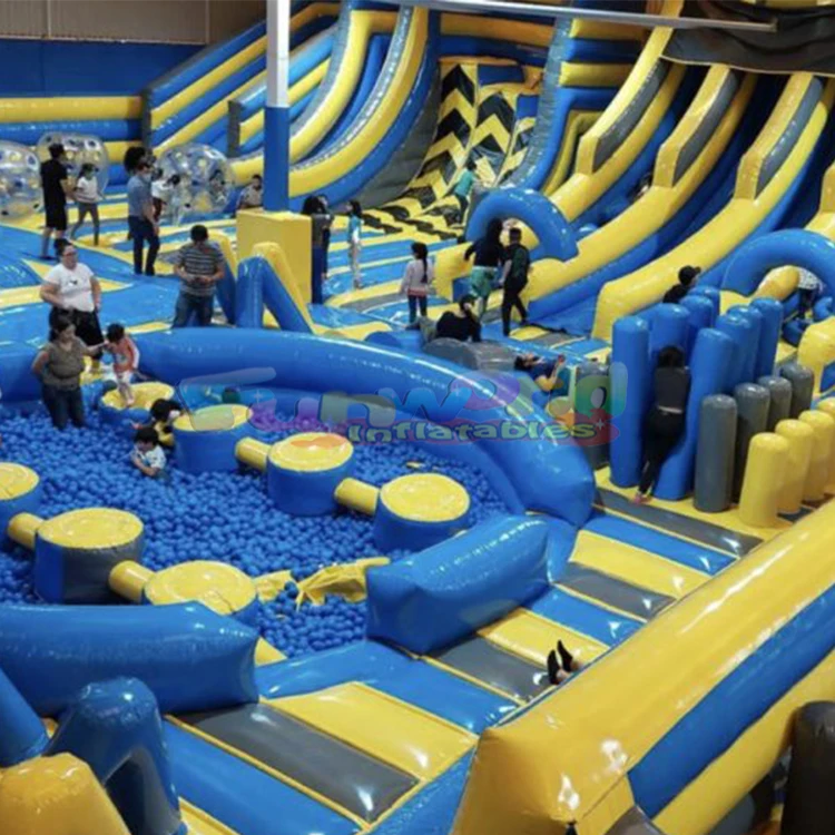 Large Amusement Park El Parque Inflable Commercial Playground ...