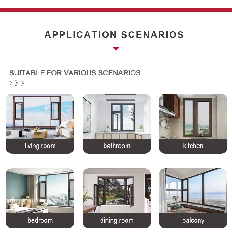 110 Series Custom Double Glazed Aluminum French Casement Window - Buy ...