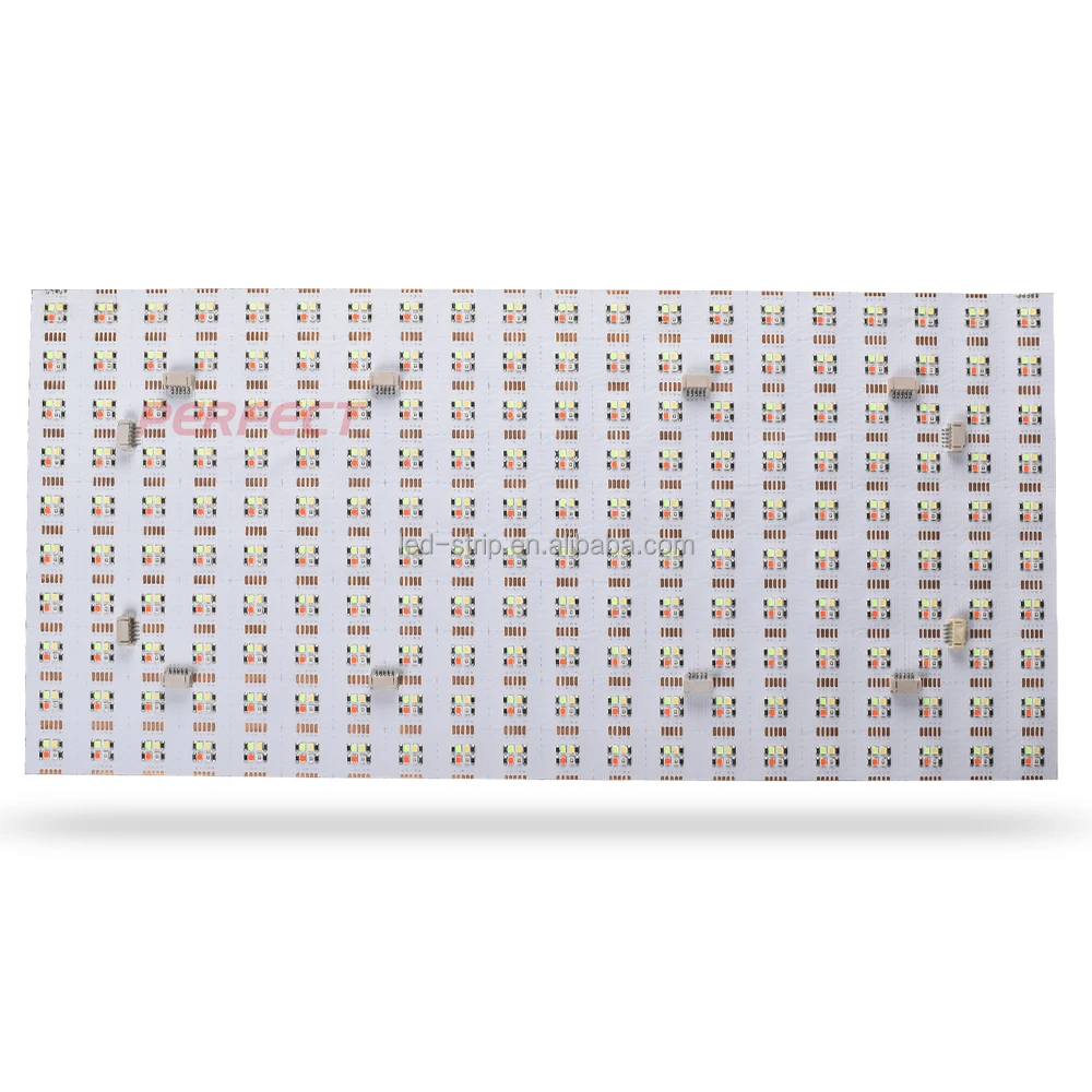 Every 4 leds per can be cut off led light sheet SMD 2835 DC24V 20W RGBW ...