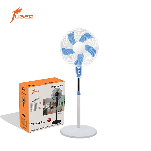 Stand fan with cross base 220V 110V electric air cooling fan national ...