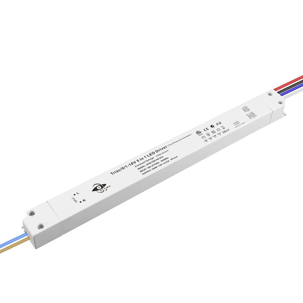 ul 100-277VAC 12V 24VDC linear led driver slim100w triac dimmable led ...
