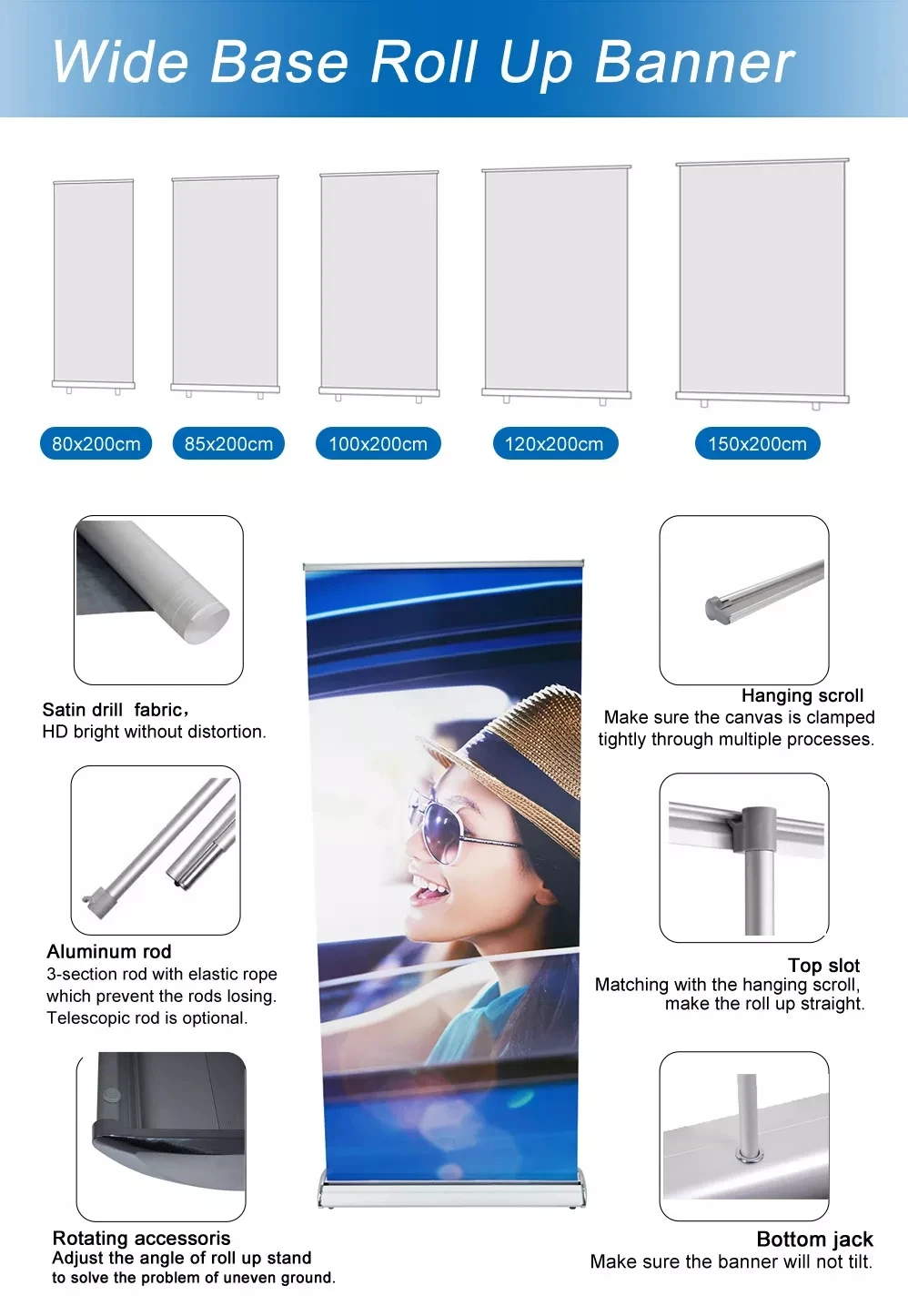 Custom Outdoor Electric Scrolling Portable Advertising Exhibition ...