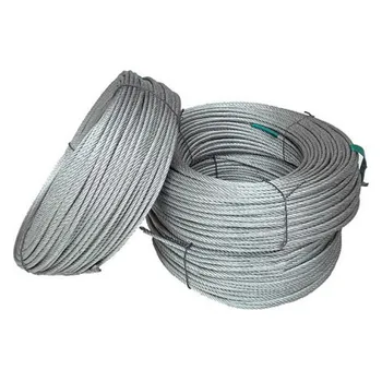 Factory 1770 1870 1960mpa Rope Wire Cables Galvan 6x12+7fc Wire Rope ...