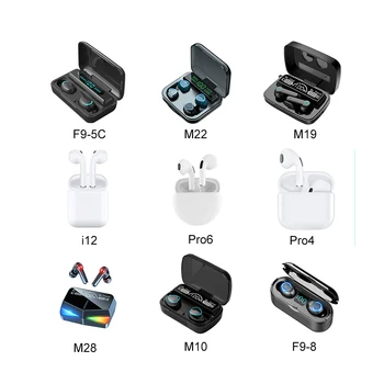Pro 6 I12 Tws Pro 4 F9 5c M22 Headphone M10 M28 Earbuds Wireless ...