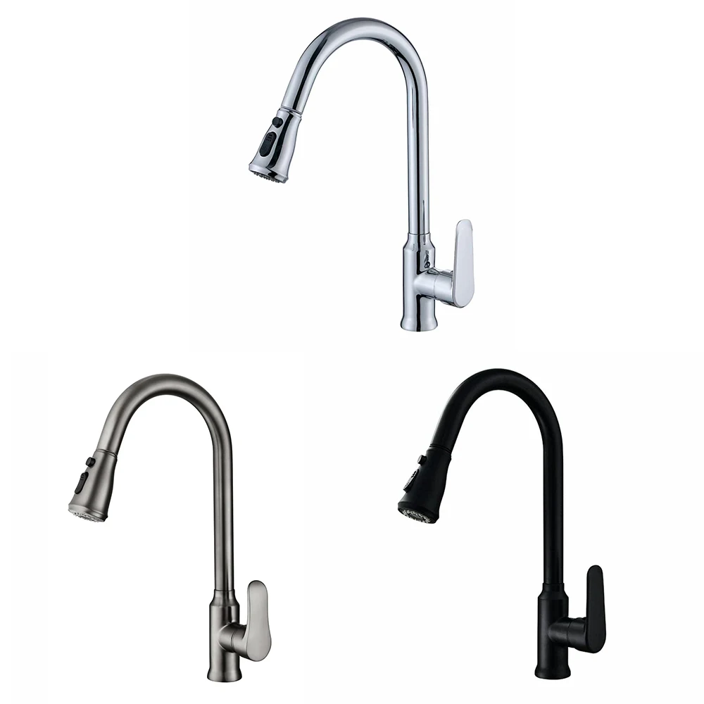 Contemporary Designs Brass Kitchen Wash Water Tap Single-handle 360 ...