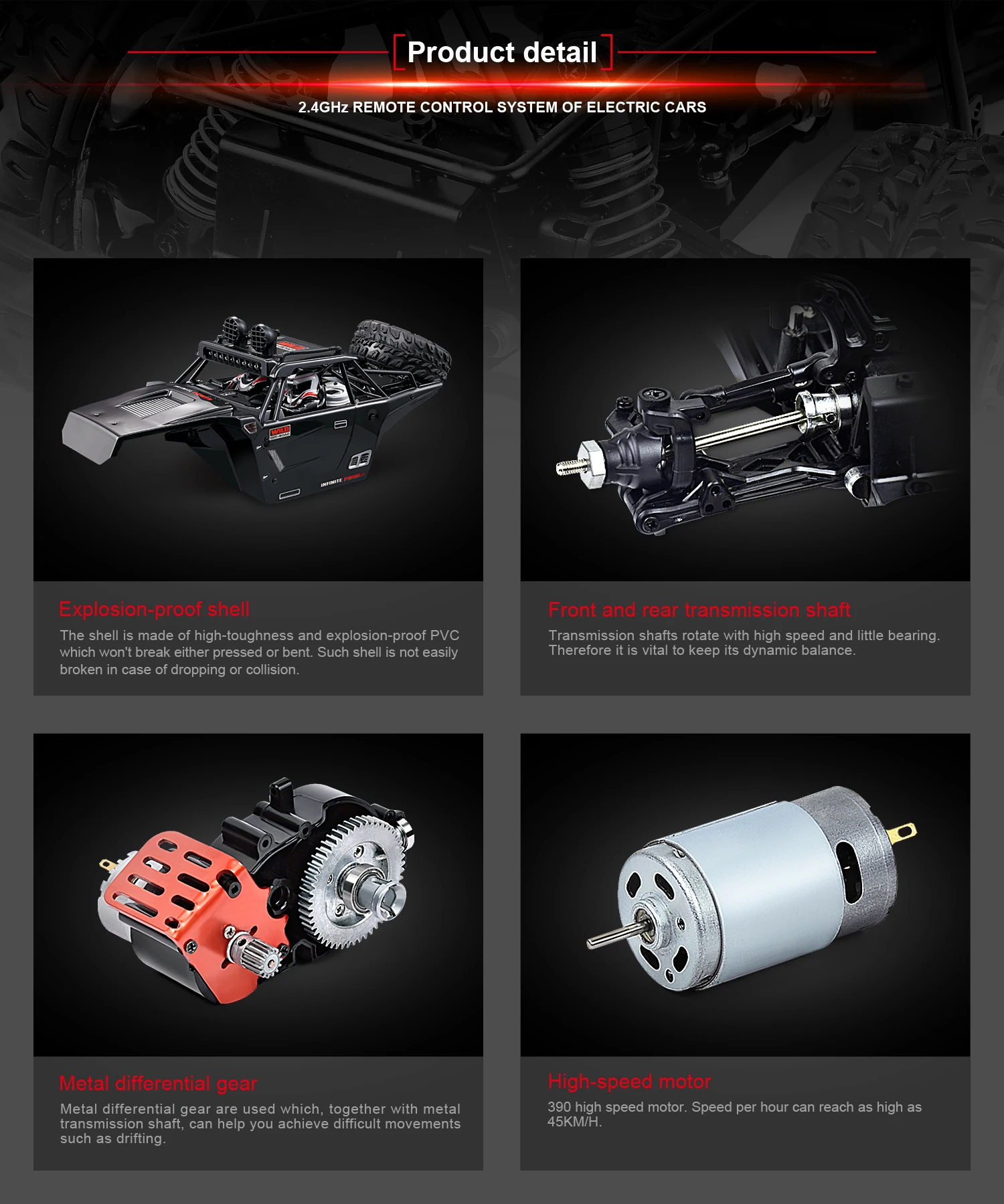 High Speed 30KM/H Desert Eagle RC Car - Adult Fun