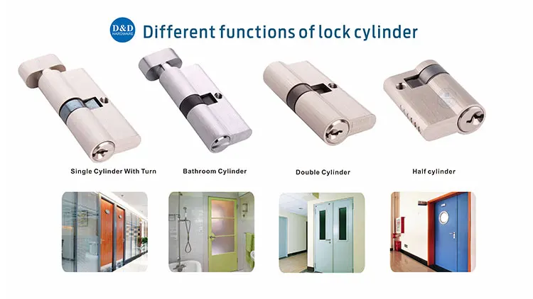 BS EN 1303 Brass 30 Degree Double Door Master Key Lock Cylinder