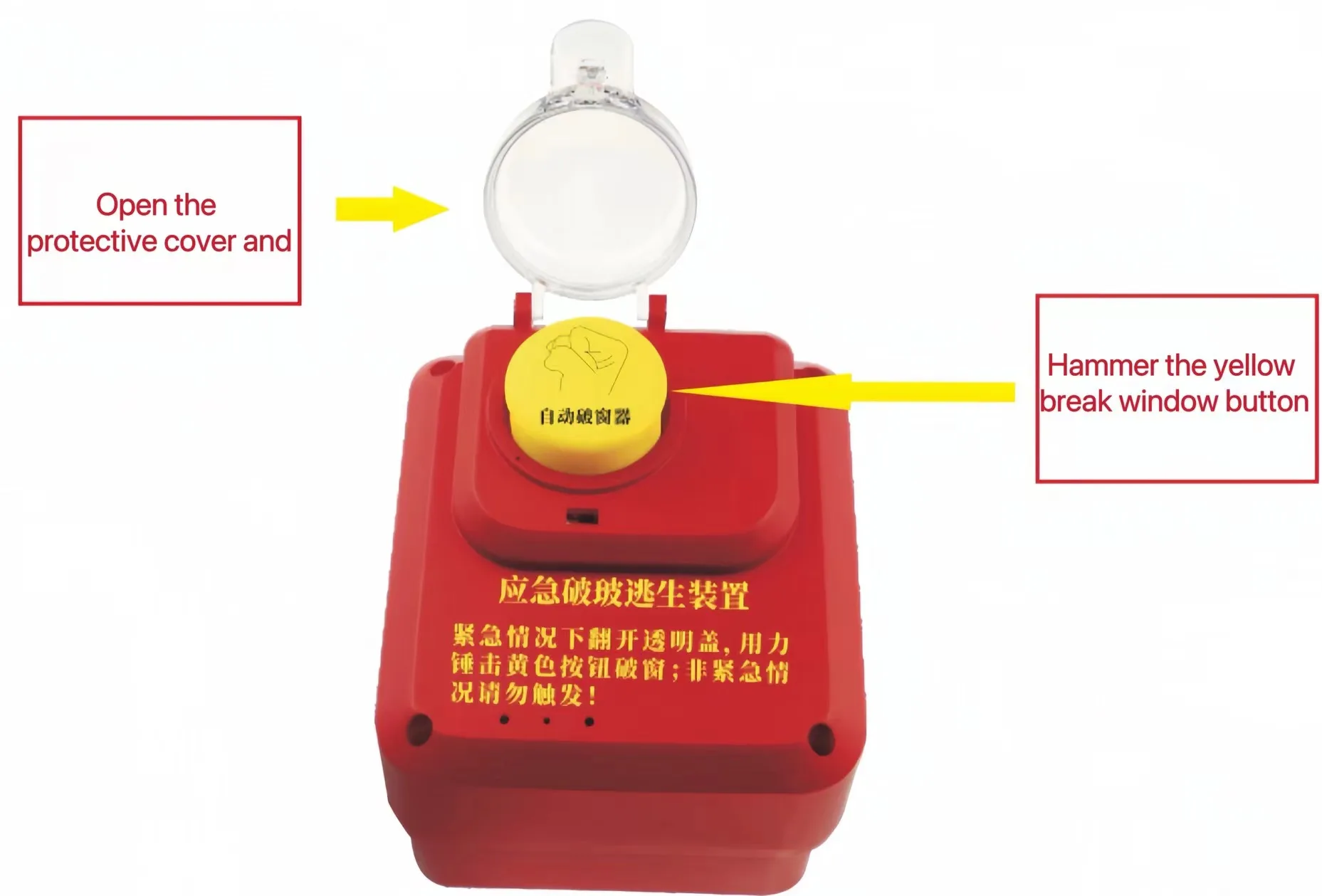 Hand Self One Window Breaker,Suitable For Bus,Passenger,Train,Subway ...