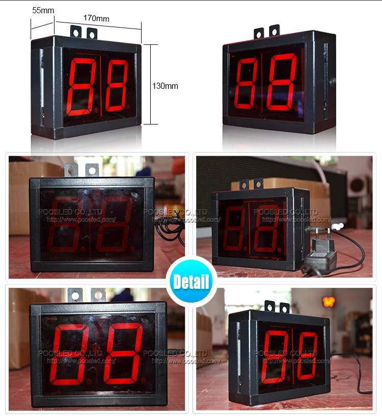 Indoor Remote Control Led Digital Wall Led Countdown Timer Led New Year ...