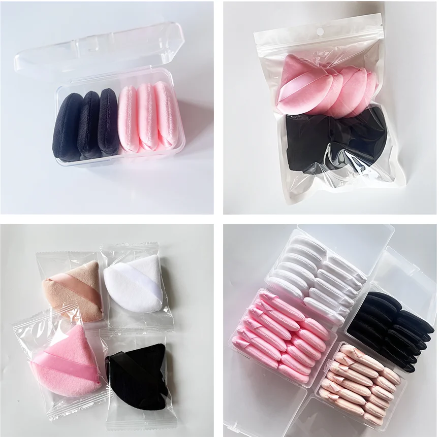 Wholesale Makeup Tools Soft Makeup Puff Triangle Multi Colors Cosmetic ...