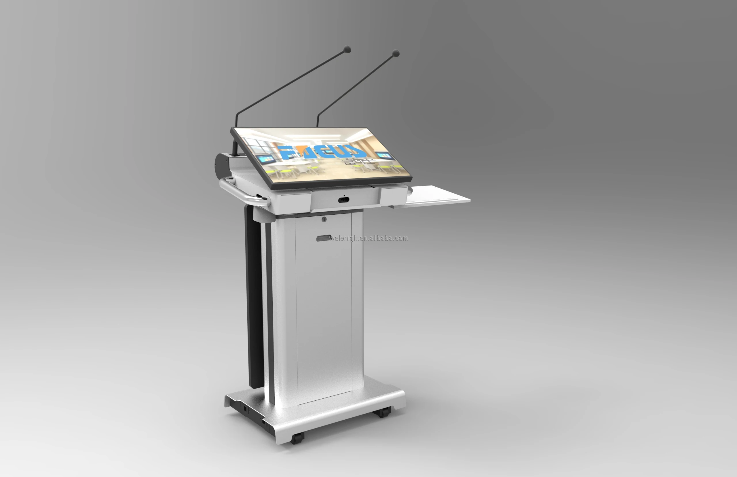 21.5 Inch Interactive Lcd Digital Podium Lectern Touch Screen Lecture ...