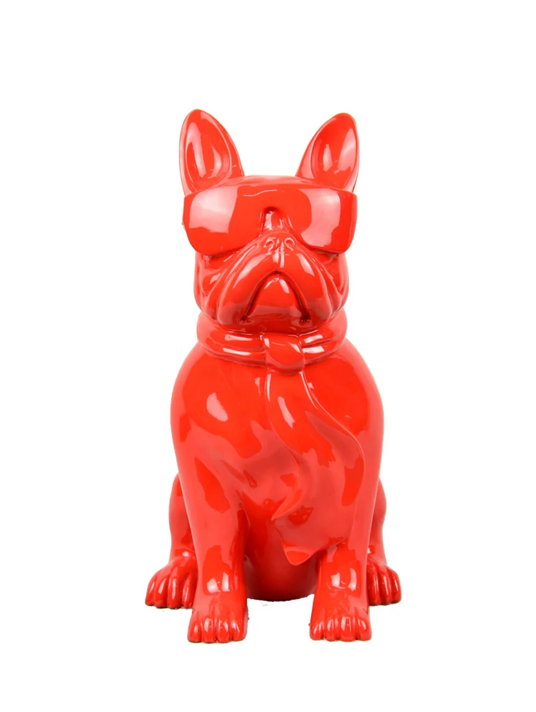 Custom Life Size Bulldog Resin Statue - Perfect for Home Decor