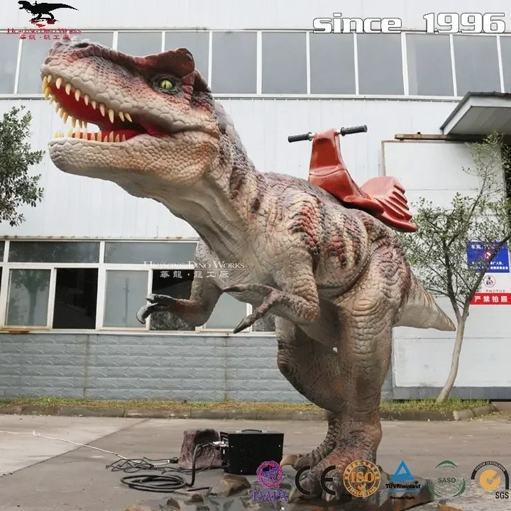 Theme Park Motorized Dinosaur Ride On Walking Dinosaur - Buy Dinosaur ...