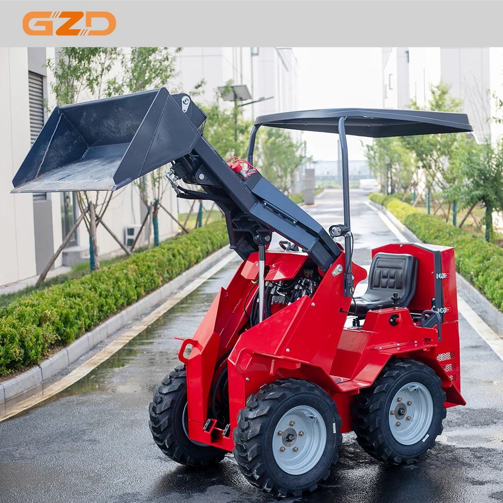 GZD Compact Mini Loaders 4x4 Diesel 4wd Wheel Electric Loader| Alibaba.com