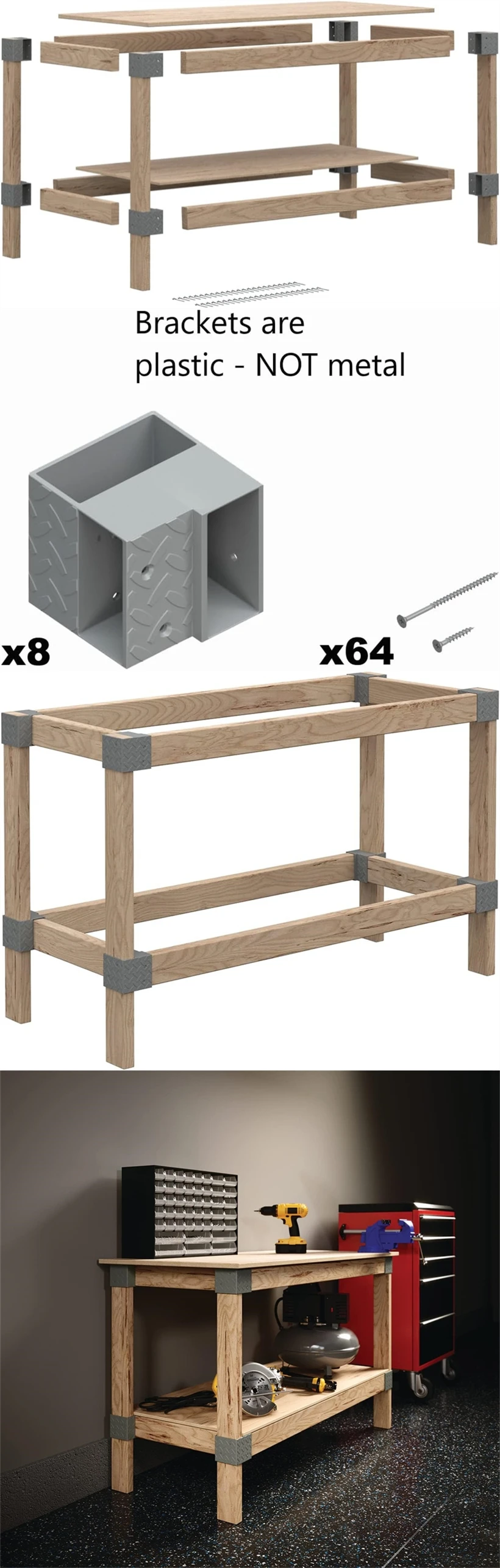 Heavyweight Do It Yourself Single Shelf Kit Wooden Shelf Design ...