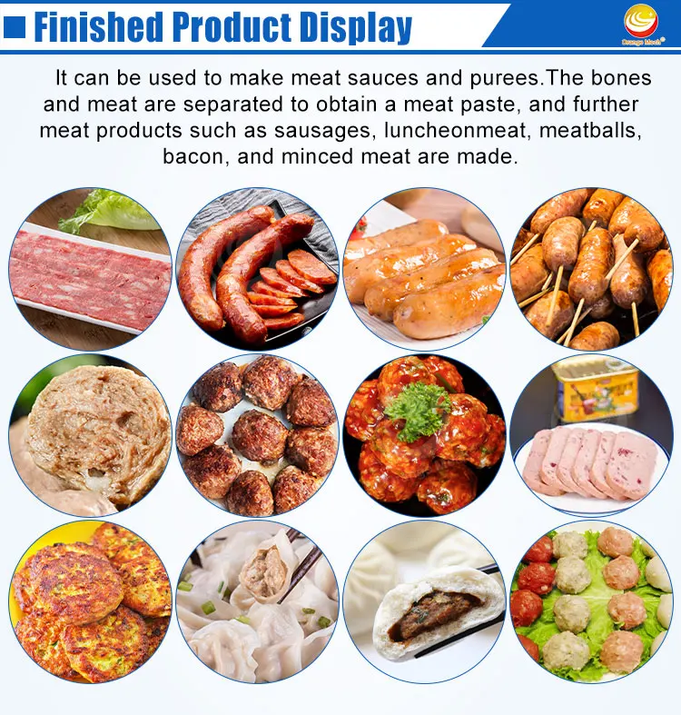 Mechanical Deboned Deboner Beef Chicken Wing Meat and Bone Separator ...