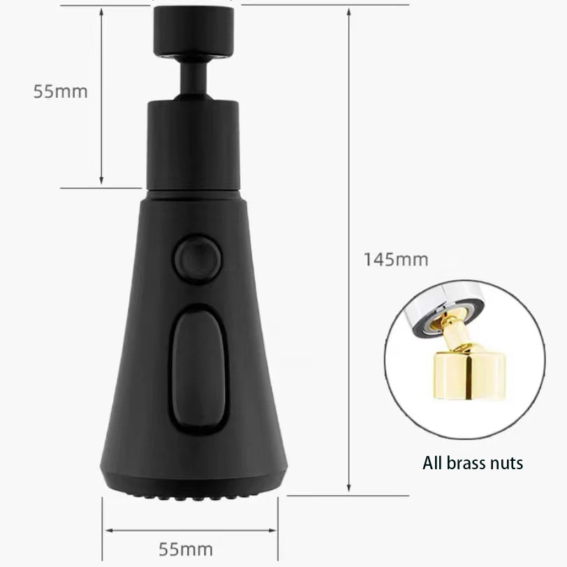 Rotating Universal Faucet Aerator Adapter Extender - Buy Faucet Aerator ...