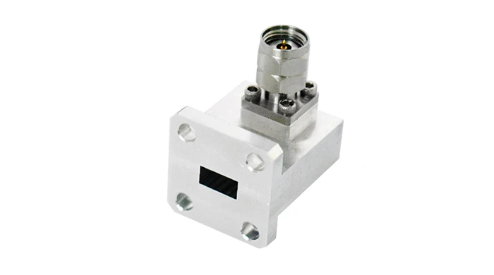 Ka Band Right Angle Waveguide To Coaxial Adapter With Wr28 (bj320) Flang To 2.92mm / 2.4mm ...