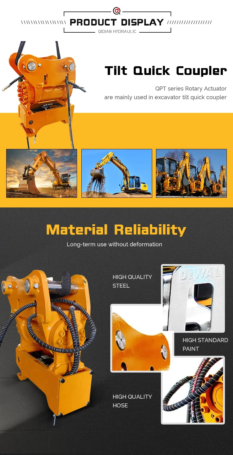 Hot Selling Ce Iso 9001 Energy-saving Moveco Rotary Actuator Tilt Quick ...