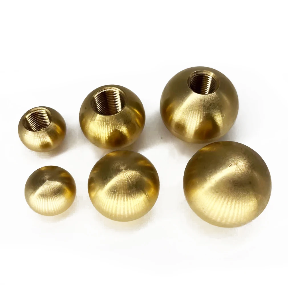 Durable Solid Brass Balls with Thread Holes - 10mm to 60mm
