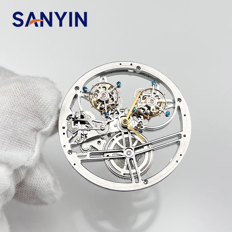 Luxury Self Winding Oem Logo Engraved Tourbillion Automatic Mechanical ...