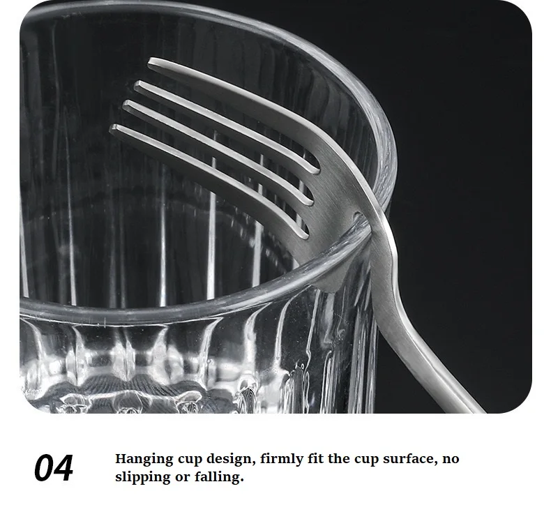 Black Silverware Set Juego De Cubiertos Coffee Cupping Fork Spoon Knife ...