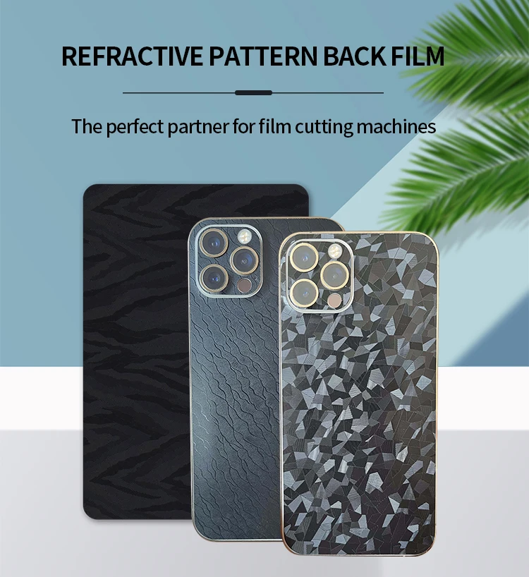 3D Relief Embossed Mobile Back Cover - Anti-Scratch Sticker