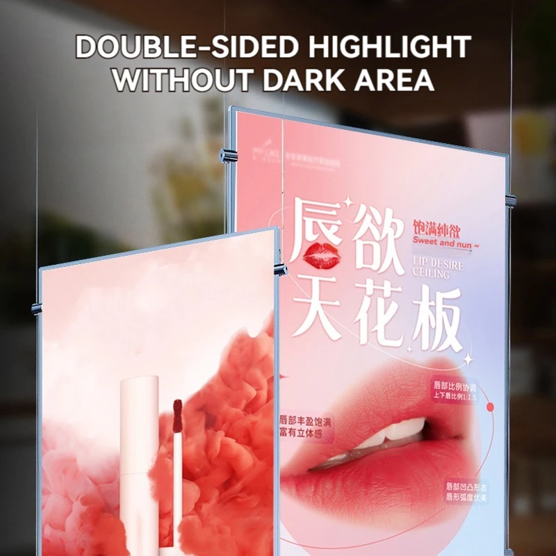 Custom Double Sided LED Advertising Light Box Rectangle Shape for ...