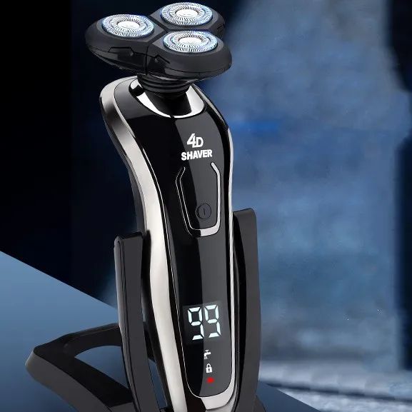USB rotary Rechargeable Electric Shaver Waterproof Triple Blade Shavers ...
