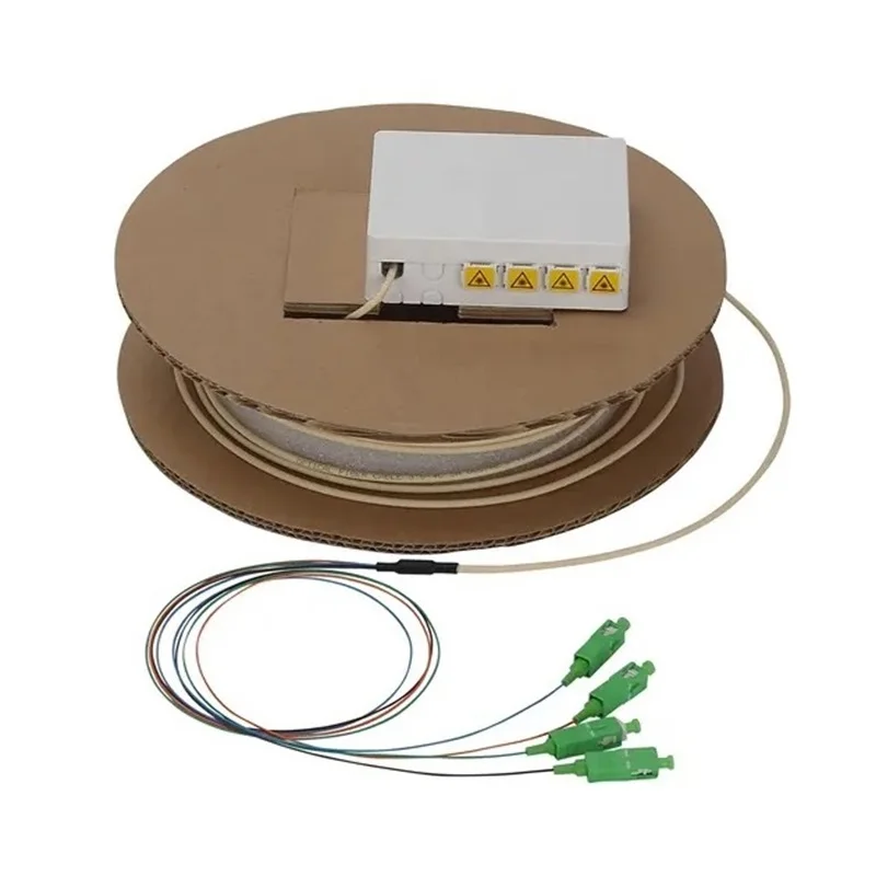 China OEM 4 Cores Precable Kit Fibre Optique FTTH PTO Box With 30 Meter ...