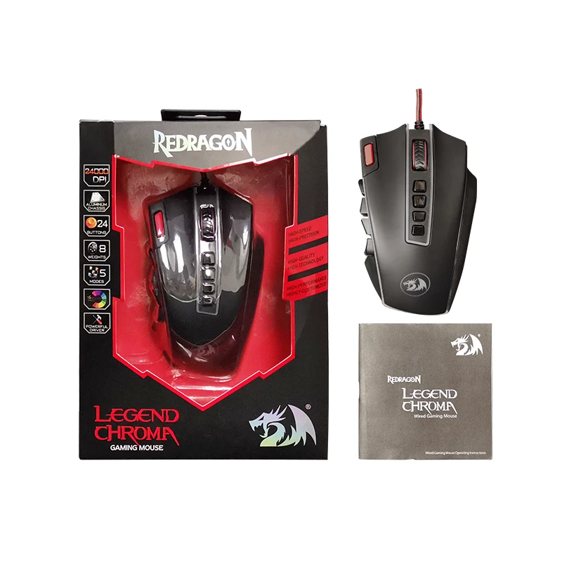 Red Dragon Black M990 Legend 16400 Dpi High Precision Programmable ...